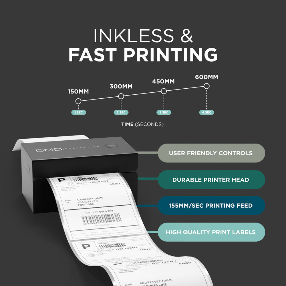 Bluetooth Thermal Label Printer 4x6 Inch | DMD Collective